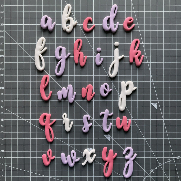 Cursive Alphabet Cutters – Puzzle3dprints