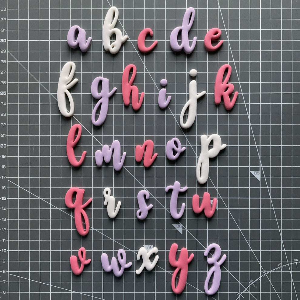 Cursive Alphabet Cutters – Puzzle3dprints